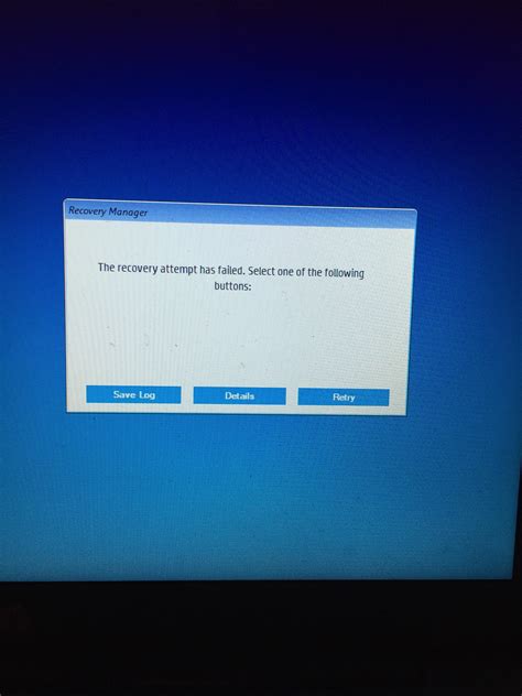help hp recovery failed i cannot boot my computer anymore r