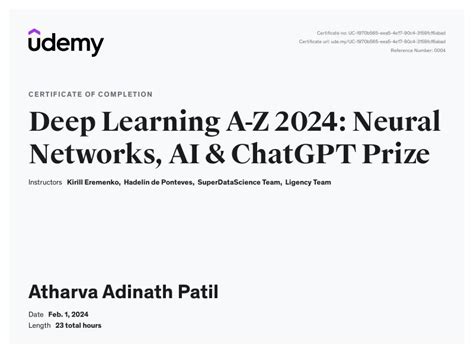 Deeplearning Deeplearningai Atharva Patil