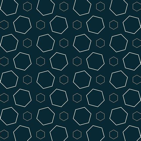 hexagon shape luxury blue repeating pattern beautiful vector