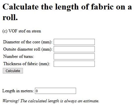 Calculate Fabric On The Roll Stof En Steen