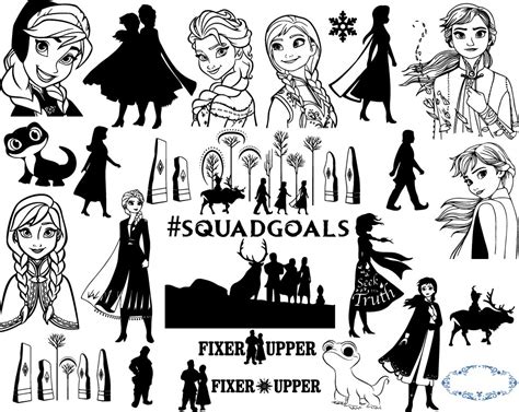 Disney Frozen Svg Elsa Svg Olaf Svg Anna Svg Boxmediart Svg Cut