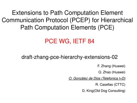 Ppt Pce Wg Ietf 84 Draft Zhang Pce Hierarchy Extensions 02 Powerpoint Presentation Id4493258