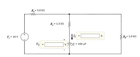 Solved For The Following Circuit The DC Source Has Been Chegg Com