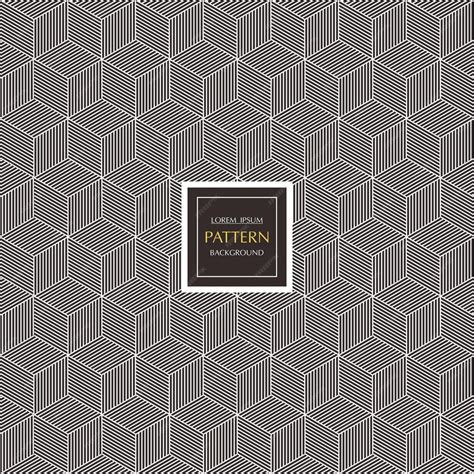 Premium Vector Cube Shape Line Pattern Background