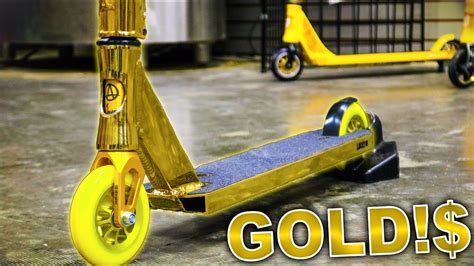 Gold Custom Scooter Build Pro Scooter Youtube