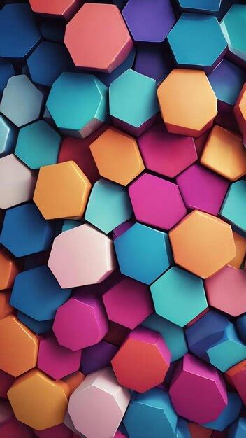 Premium Photo D Rendering Of Hexagonal Texture Background