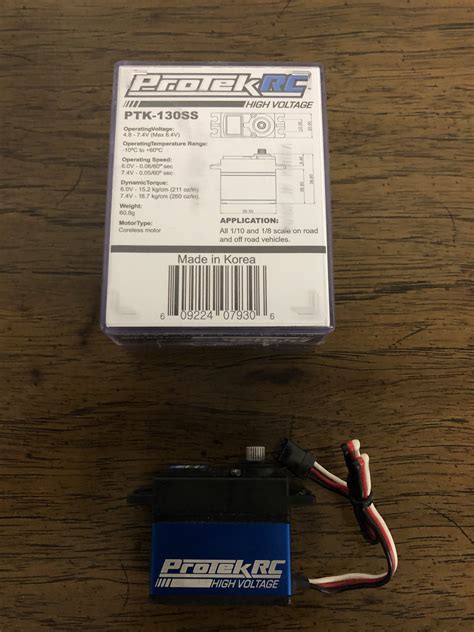 ProTek RC 130SS High Voltage Servo For Sale R C Tech Forums
