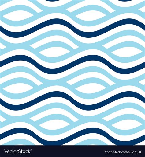Simple Wave Pattern Seamless Waves Simple Stock Illustrations
