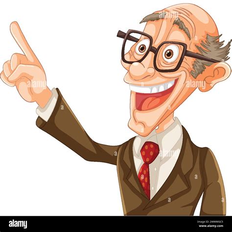 Animated Professor Character Gesturing With Excitement Stock Vector Image And Art Alamy