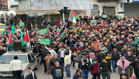 مسيرات في محافظات المملكة تندد بالعدوان الإسرائيلي المستمر على غزة