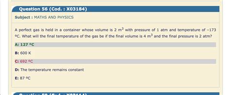 Physics Ideal Gas Law Practice Question Solving Entermedschool Future Doctors Forums