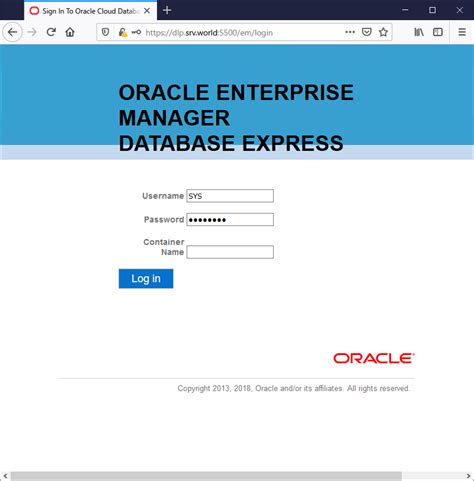 Centos Stream 8 Oracle Database 19c Create Database Server World
