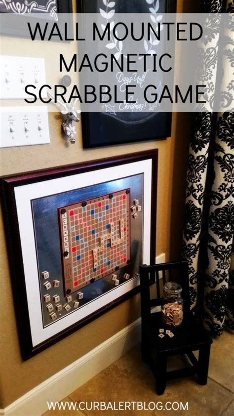 Words With Friends Wall Mounted Magnetic Scrabble Game How To Hang