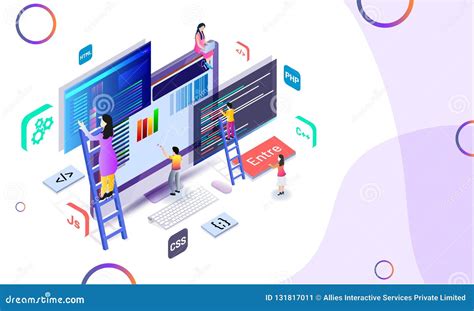 Miniature Web Developer Maintaining The Website Or Analyst Analysis