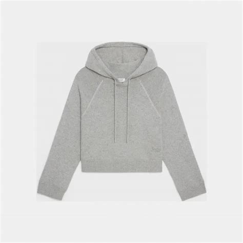 思琳celine 羊毛山羊绒混纺马车图案连帽套头衫 2a65l373n08gcl 小迈步海淘品牌官网