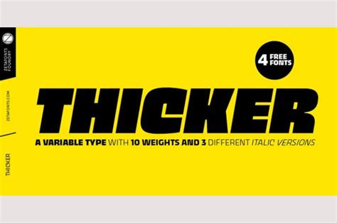 Thicker Font Freedafonts