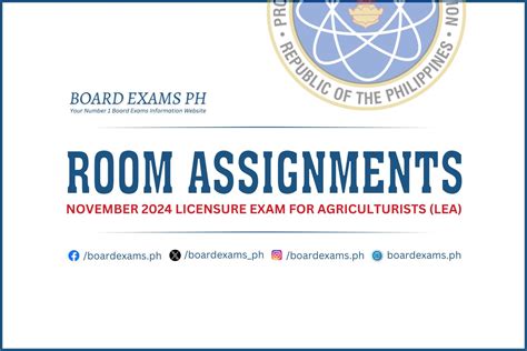Room Assignments Board Exams Ph