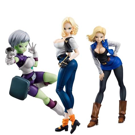 Bandai Megahouse Dragon Ball Dbg Bulma Launch Android 18 21 Videl Chichi Chirai Anime Action