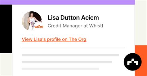 Lisa Dutton Acicm Credit Manager At Whistl The Org
