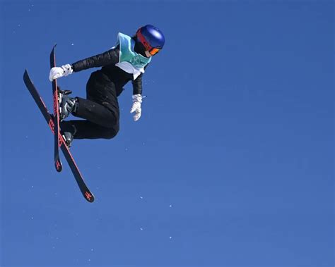 双板滑雪帅气双板滑雪大山谷图库