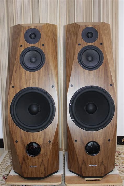 Gold 12 13 Inches Hi End Floor Standing Loudspeak Speaker Scan Speak 6620 7100 700009 6640 7140