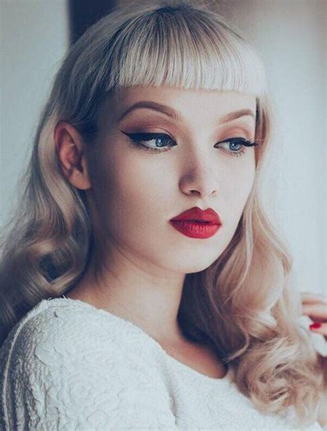 Rockabilly Or Pinup Makeup Looks Rockabilly Hair Vintage Hairstyles