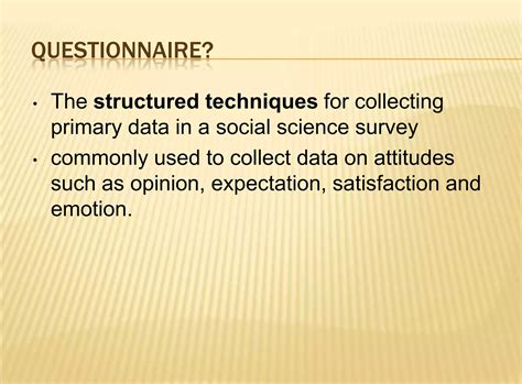 Questionnaire Pptx Educational Assessment Education