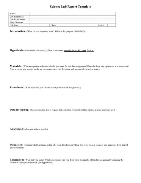 Lab Report Conclusion Template Rebeccachulew Com