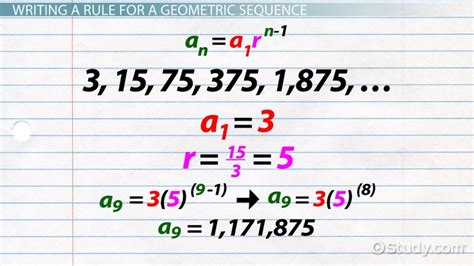Geometric Sequence Equation Examples Tessshebaylo