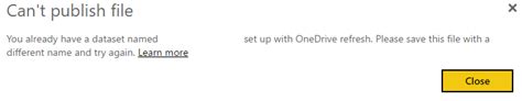 Solved Problems Replacing Existing Reports And Datasets Microsoft