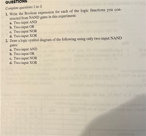 Solved Complete Questions To Write The Boolean Chegg Com