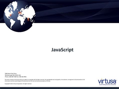 Javascript Training Ppt Web Development Internet