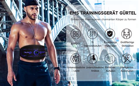 Ems Trainingsgerät Bauchtrainer Elektrisch Ems Bauchmuskeltrainer