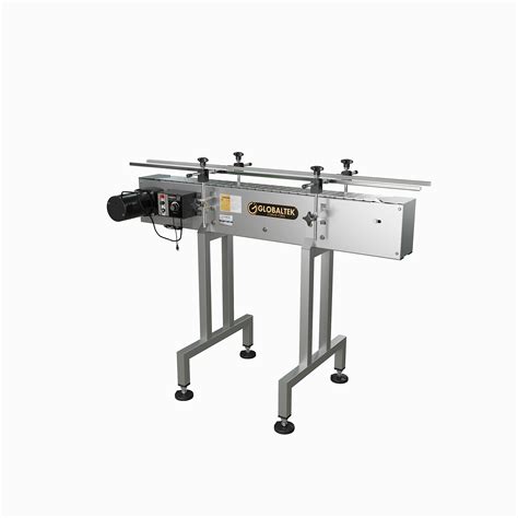 Globaltek Stainless Steel Inline Conveyor With Stainless Steel Belt 45