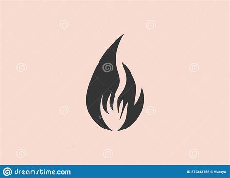 Fire Icon Tattoo Vector Flame Icon Sign Symbol Flaming Bonfire