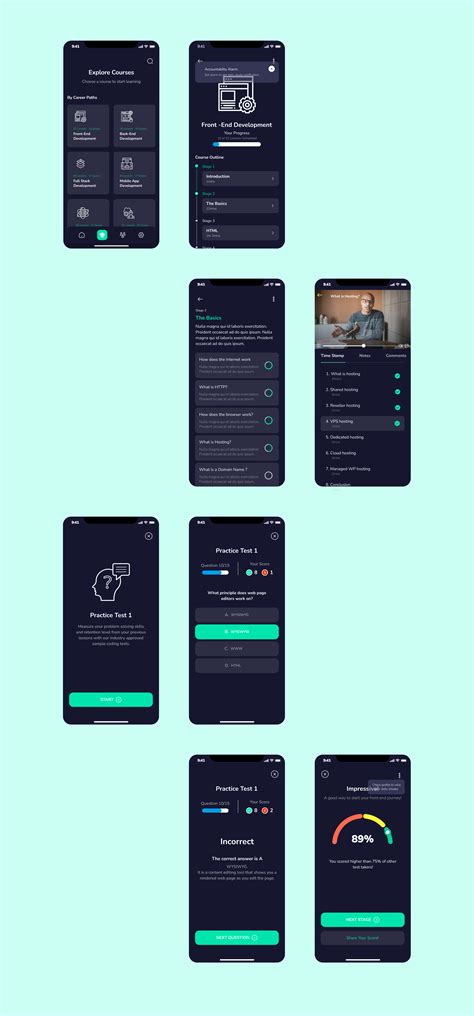 Code College E Learning Mobile App And Landing Page On Behance