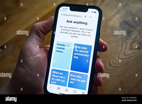 new microsoft bing search engine powered by chatgpt by openai on a