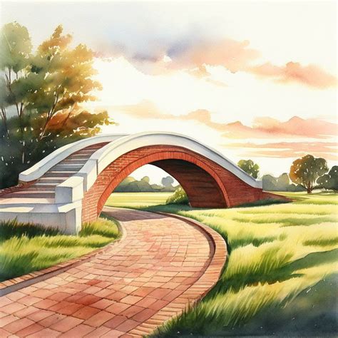 A White And Red Curved Shape Bridge Made Of Brick By Jero Villegas Playground