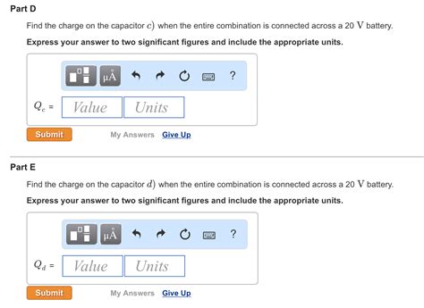 Solved Problem Part A For The Capacitor Network Shown Chegg Com