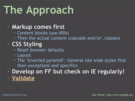 CSS Best Practices PPT