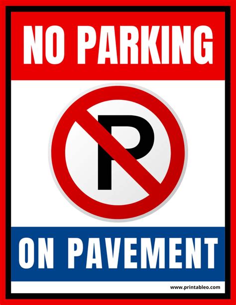 76 No Parking Sign Download Free Printable Pdfs