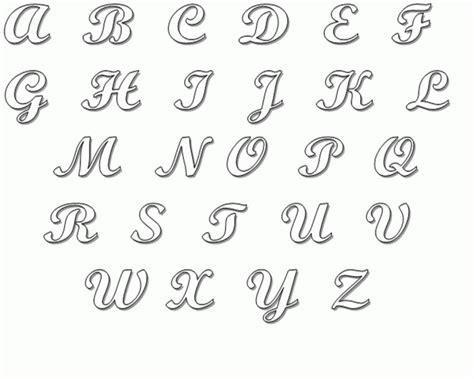 Molde De Letras En Carta