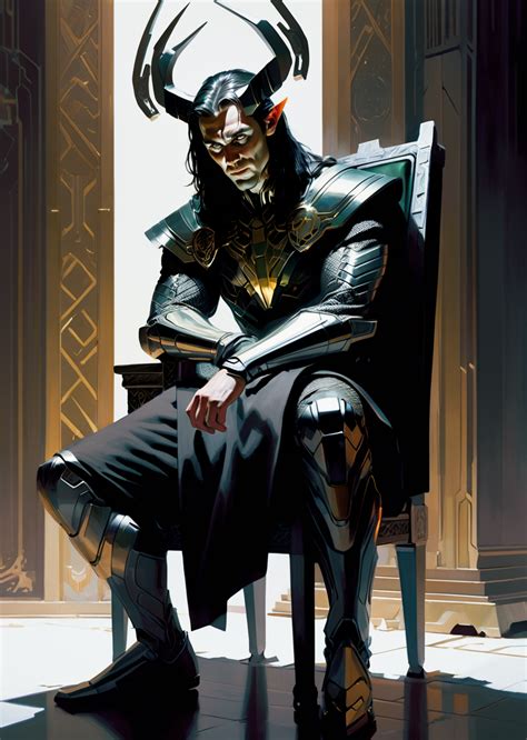 00319 1496869182 Loki Thinking Sitting On Throne By Bullseyetroll On Deviantart