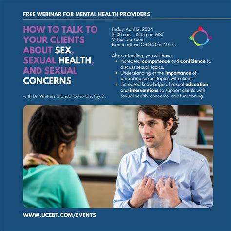 How To Talk To Your Clients About Sex Utah Center For Evidence Based