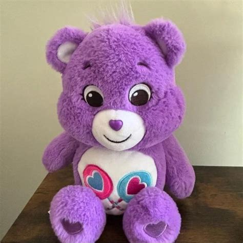 Care Bears Purple Share Bear Plush Toy 12 Etsy