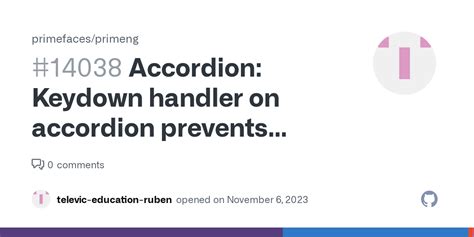 Accordion Keydown Handler On Accordion Prevents Default Behavior Of