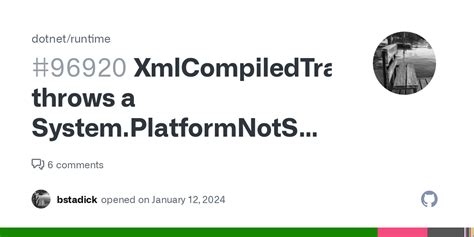 Xmlcompiledtransform Load Throws A System Platformnotsupportedexception On Ios With Net