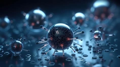 Premium Ai Image A Blue Sphere With The Word Virus On It