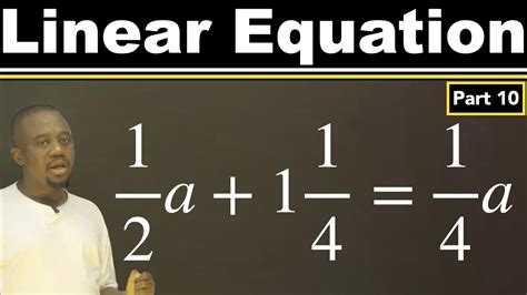 Part 10 Linear Equation How To Solve Linear Equation Examples