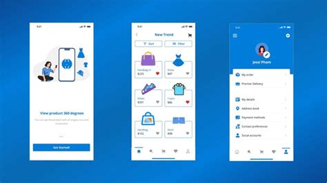 Premium Vector Free Vector Fashion Shopping App User Interface Template Ui Kit